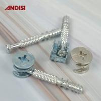 China Zinc Alloy Furniture Connector Bolts Eccentric Cam Lock Mini Fix Screw 15mm Diameter for sale