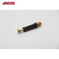 China Mini Fix Furniture Plastic Dowel Screw Connecting Bolt M6 32mm Black Zinc Plated for sale