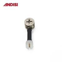 China Mini Fix Furniture Plastic Dowel Screw Connecting Bolt M6 32mm Black Zinc Plated for sale