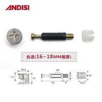 China Mini Fix Furniture Plastic Dowel Screw Connecting Bolt M6 32mm Black Zinc Plated for sale