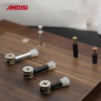 China Mini Fix Furniture Plastic Dowel Screw Connecting Bolt M6 32mm Black Zinc Plated for sale