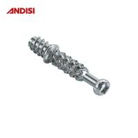 China Steel Zinc Plated Mini Fix Eccentric Bolt Cam Fasteners Dowel BA08A 09A for Furniture Assembly for sale