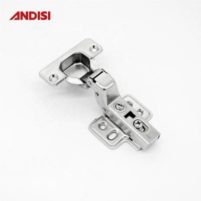China ANDISI Half Inch Overlay Clip On Soft Close Hydraulic Kitchen Cabinet Door Hinges for sale