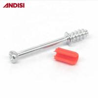 China 7.3mm Furniture Connecting Bolts for Wood Mini Fix Eccentric Screw Zinc Plated Plastic for sale