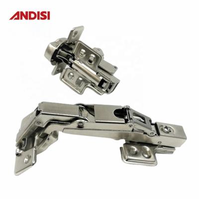 China Iron Clip On Soft Close Hydraulic Hinges 165 Degree 35mm Cup Diameter 11.5mm Depth for Kitchen Cupboard for sale