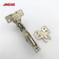 China Soft Close Kitchen Cabinet Hinge 165 Degree Iron 35mm Cup for 3-7mm Panel Door for sale