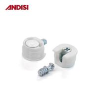 China Plastic Eccentric Joint Connector 2 in 1 Rafix for Wood Furniture Cabinet Assembly 15mm for sale