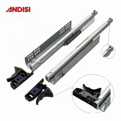China ANDISI V6 Undermount Drawer Slides Soft Close 30kg Load Capacity for Kitchen Cabinets for sale