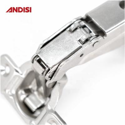 China Cast Iron Cabinet Door Hinge 165 Degree 35mm Cup Full Overlay Furniture Hardware for sale