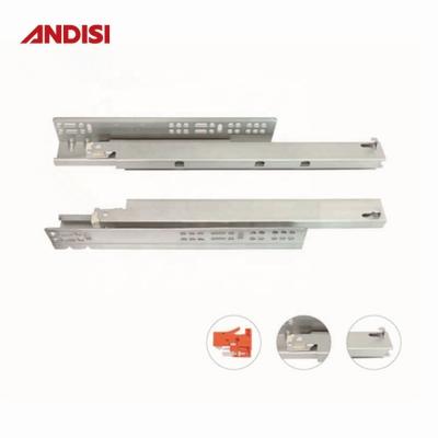 China ANDISI Push to Open Undermount Drawer Slide Full Extension Concealed 35KGS 450mm for sale