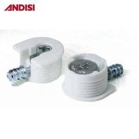 China Zinc Plated Steel Rafix Connector for Cabinet Wood Joint Plastic Screw 15mm for sale