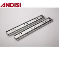 China Full Extension Push to Open Drawer Slides Ball Bearing 45kg Load Capacity 250-600mm Length for sale