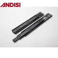 China Full Extension Push to Open Drawer Slides Ball Bearing 45kg Load Capacity 250-600mm Length for sale