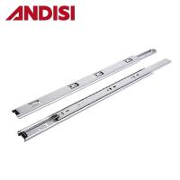 China Partial Extension Side Mount Steel Ball Bearing Slide Rail 35mm Width Cabinet 300-600mm 25kg Load for sale