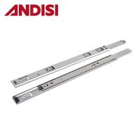 China Partial Extension Side Mount Steel Ball Bearing Slide Rail 35mm Width Cabinet 300-600mm 25kg Load for sale