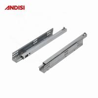 China ANDISI Push to Open Undermount Drawer Slide 35kg Capacity 300-600mm Length Galvanized Steel for sale