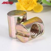 China M6 M8 Cross Head Phillips Drive Barrel Nut 11-20mm Length for Wood Joint Connecting Steel Zinc Plated for sale