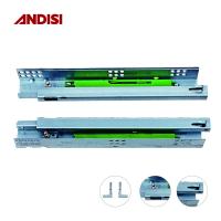 China ANDISI Push to Open Undermount Drawer Slide 35kg Capacity 300-600mm Length Galvanized Steel for sale