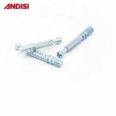 China Mini Fix KD Fittings Connecting Cam Dowel and Screw Furniture Hardware Dowel M6 24mm for sale