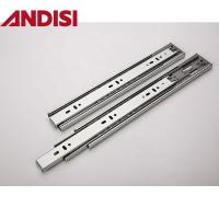 China 45mm Full Extension Push to Open Ball Bearing Drawer Slides 300-600mm 45kg Capacity for sale