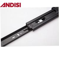 China 45mm Full Extension Push to Open Ball Bearing Drawer Slides 300-600mm 45kg Capacity for sale