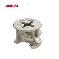 China Zinc Alloy Eccentric Cam Wheel D15x12 Mini Fix KD Fittings for Furniture Connector for sale