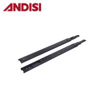 China Full Extension Telescopic Ball Bearing Drawer Slides 45mm 45kgs Load Capacity for Steel Cabinet for sale