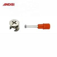 China 2 in 1 Cam Lock Mini Fix Fasteners 15mm Connecting Rod for Furniture Assembly for sale