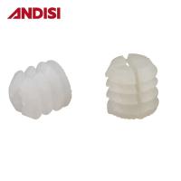 China M6 Nylon Expanding Threaded Sleeve Nut Transparent Furniture Connector Cam Screw Dowel for sale