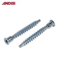 China Wood to Wood Hex Cross Head Euro Confirmat Screw Zinc Plated DA11 DA12 DA13 for sale