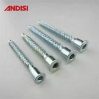 China Wood to Wood Hex Cross Head Euro Confirmat Screw Zinc Plated DA11 DA12 DA13 for sale