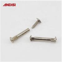 China M6 Furniture Connecting Fitting Screw Joint Connector Bolt and Nuts Combination Nickel Plated Steel 29x14mm for sale