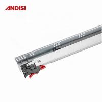 China ANDISI 500mm Cold Rolled Steel Soft Close Undermount Drawer Slide 35KGS Load Capacity for American Furniture for sale
