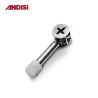 China M6 Furniture Invisible Connecting Insert Bolt Nut Screw for Bedroom Cabinet Cam Lock 15mm for sale