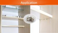 China Dia 5mm Zinc Alloy PVC Glass Shelf Support Bracket for Wooden Display Cabinet for sale