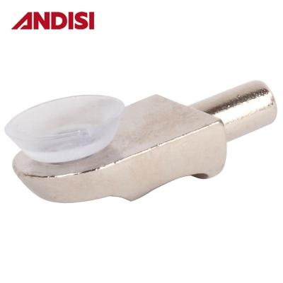 China Zinc Alloy 6mm Shelf Support Peg for Glass Clamp Bracket Furniture Hardware for sale