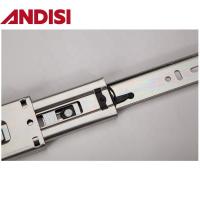China Full Extension Ball Bearing Drawer Slide 300-600mm Length 45kg Load Capacity Zinc Plated Finish for sale