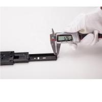 China Full Extension Ball Bearing Drawer Slide 300-600mm Length 45kg Load Capacity Zinc Plated Finish for sale