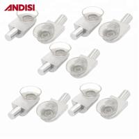 China Nickel Plated Zinc Alloy Glass Shelf Clamp Bracket for 5mm 6mm Glass Shelves Support for sale
