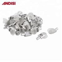 China Nickel Plated Zinc Alloy Glass Shelf Clamp Bracket for 5mm 6mm Glass Shelves Support for sale