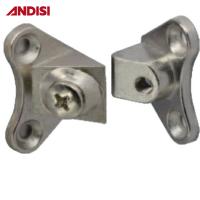 China Zinc Alloy Furniture Corner Joint Cabinet Connector Bracket GA68A Nickel Plated 3 Piece Set for sale