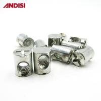 China M6 M8 Cross Head Phillips Drive Embedded Barrel Nut Zinc Plated Steel Furniture Connector for sale