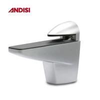 China Zinc Alloy Chrome Glass Shelf Clamp Bracket Adjustable F Shape Glass Holder Clip FA48 for sale