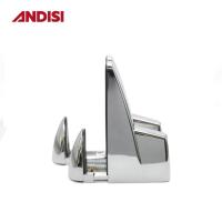 China Zinc Alloy Chrome Glass Shelf Clamp Bracket Adjustable F Shape Glass Holder Clip FA48 for sale