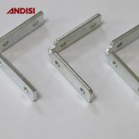 China Zinc Plated Steel Right Angle Corner Bracket 46.5x46.5x13mm for Wood Cabinet Shelf for sale