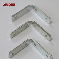 China Zinc Plated Steel Right Angle Corner Bracket 46.5x46.5x13mm for Wood Cabinet Shelf for sale