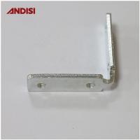China Zinc Plated Steel Right Angle Corner Bracket 46.5x46.5x13mm for Wood Cabinet Shelf for sale