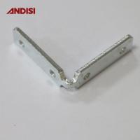 China Zinc Plated Steel Right Angle Corner Bracket 46.5x46.5x13mm for Wood Cabinet Shelf for sale