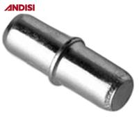 China Metal Shelf Support Pins 3mm 5mm Cabinet Shelf Bracket Bookcase Fitting Nickel Plated for sale