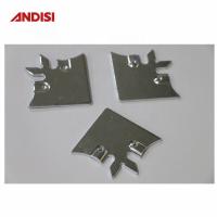 China Nonstandard 3mm Fish Shape Zinc Plated Steel Metal Bracket 56x56mm Flat Cabinet Corner Brace for sale